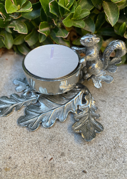 Tealight Holder - Squirrel | Ironstone Cottage - Barossa